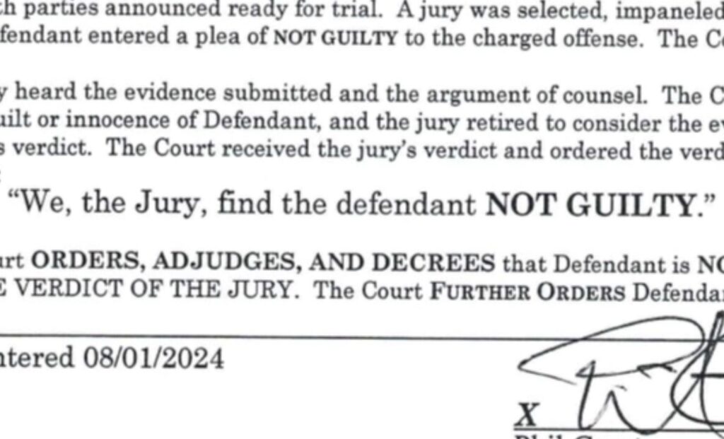 Not Guilty After Trial by Jury John T. Floyd Law Firm